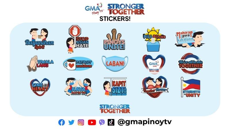 GMA Pinoy TV Unveils Kapuso Stronger Together Sticker Pack | News and ...