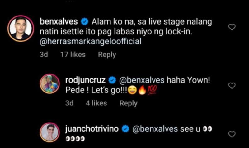 Rodjun Cruz and Juancho Triviño take on Benjamin Alves and Mark Herras ... Rodjun Cruz and Juancho Triviño take on Benjamin Alves and Mark Herras ...