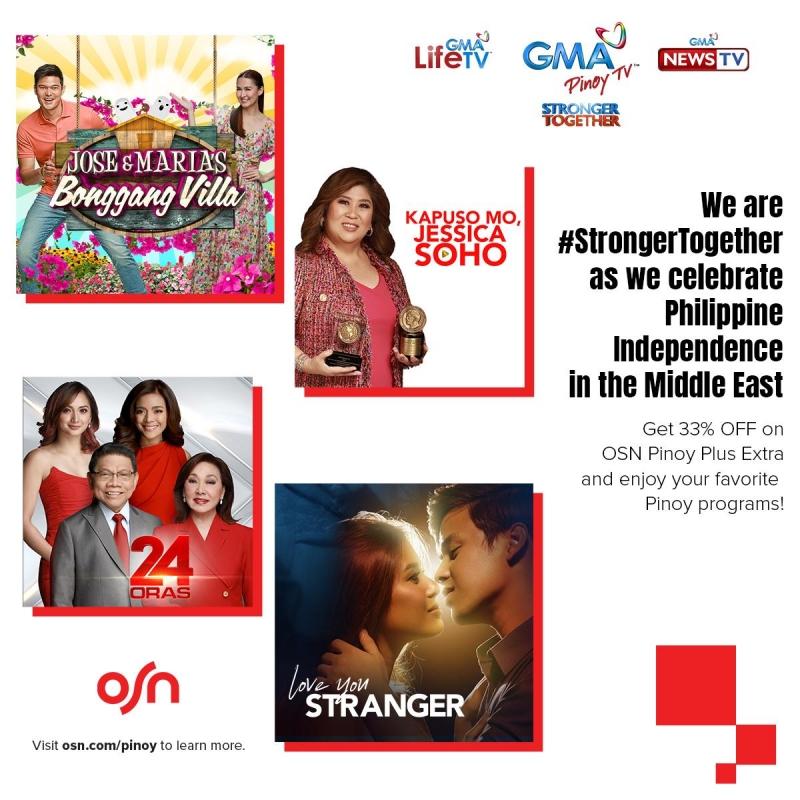 Watch the latest Kapuso shows on OSN Pinoy Plus Extra now at 33% OFF ...