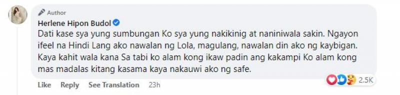 Herlene Budol, nakakuha ng karamay mula sa netizens matapos 'magsumbong' sa yumaong lola | GMA ...