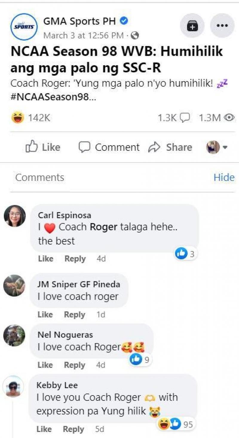 Coach Roger Gorayeb's video taken during NCAA Women's Volleyball game ...