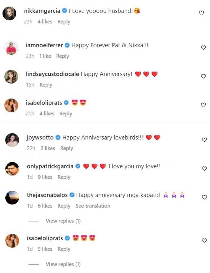 Patrick Garcia says wife Nikka Martinez is his 'biggest blessing' on their wedding anniversary ...