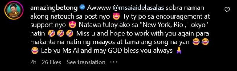 Aiai Delas Alas, pinayuhan si Betong Sumaya: 'Dasal lang at tibayan mo ang loob mo' | GMA ...