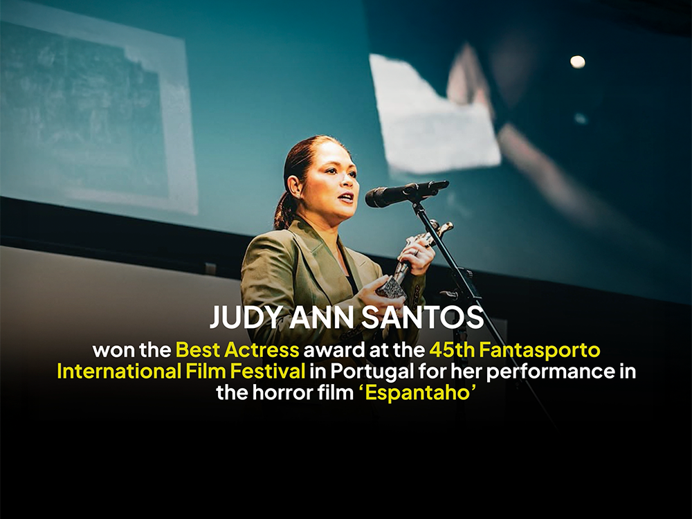 Global Pinoys of the Week: Judy Ann Santos wins Best Actress at the 45th Fantasporto ...