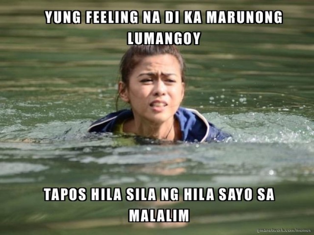 TARA SWIMMING | GMA Meme Generator