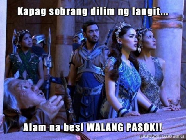 Walang pasok kasi maulan | GMA Meme Generator