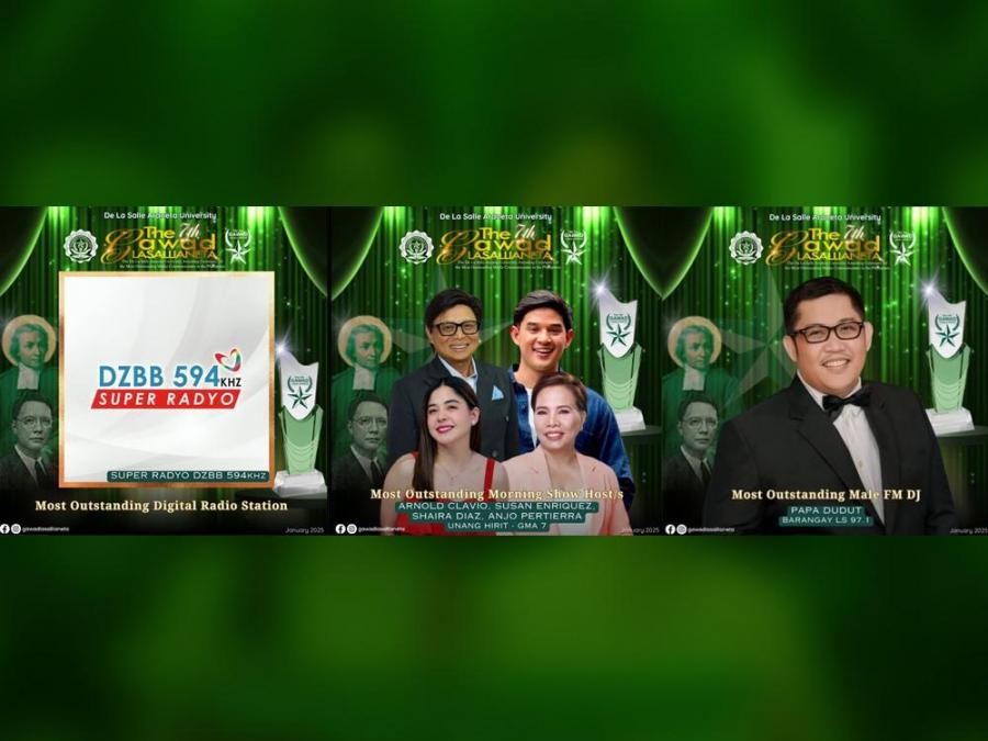 DZBB, GMA Radio personalities win big at 7th Gawad Lasallianeta awards ...