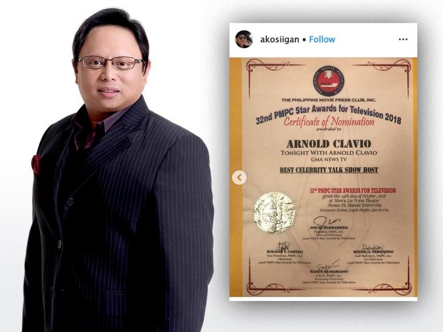 GMA Radio anchor Arnold Clavio earns Lifetime Achievement Award from ...